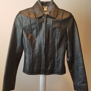 Moda International | Jackets & Coats | Leather Jacket | Poshmark